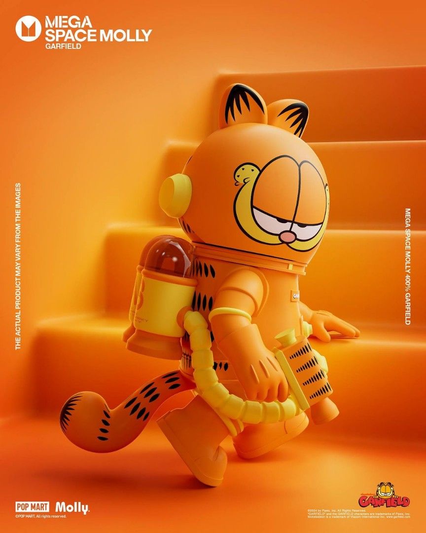 Popmart MEGA Space Molly Garfield 400%, Hobbies & Toys, Toys & Games on ...