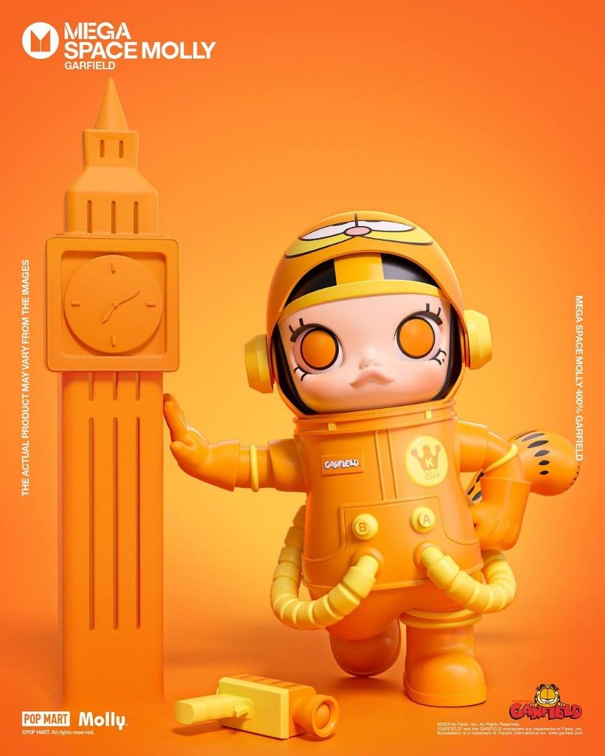 Popmart MEGA Space Molly Garfield 400%, Hobbies & Toys, Toys & Games on ...