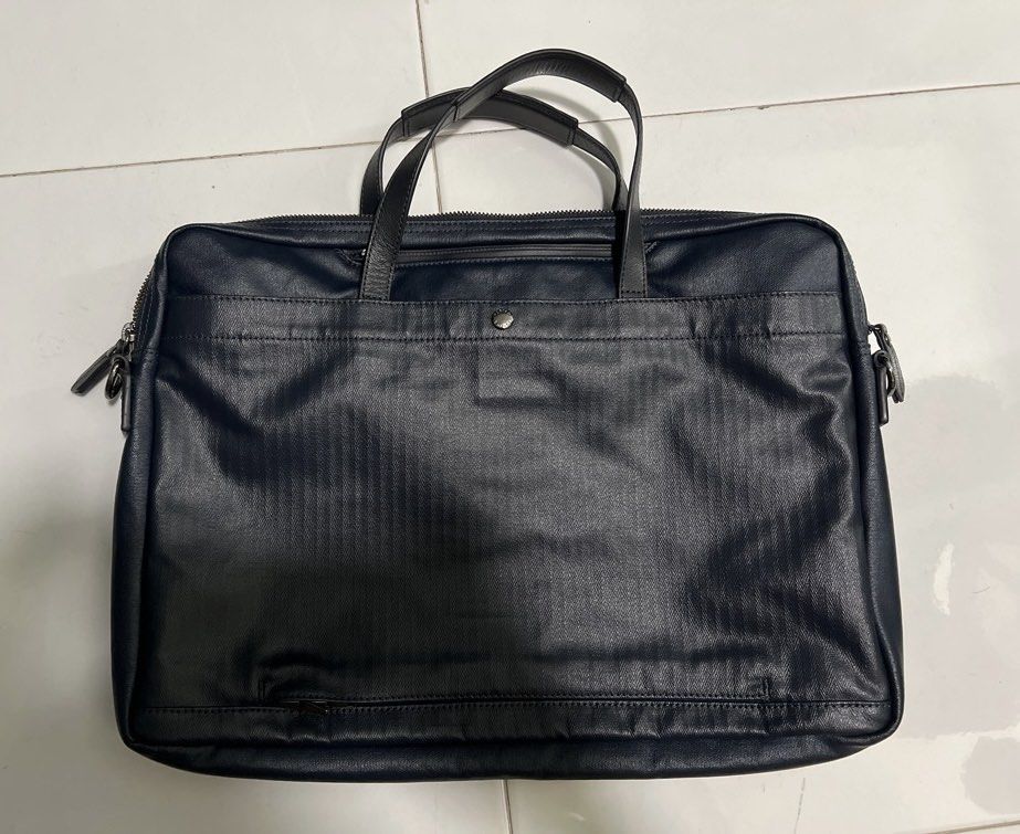 Porter International Duke-X Briefcase (Deep Blue), Men's Fashion, Bags ...