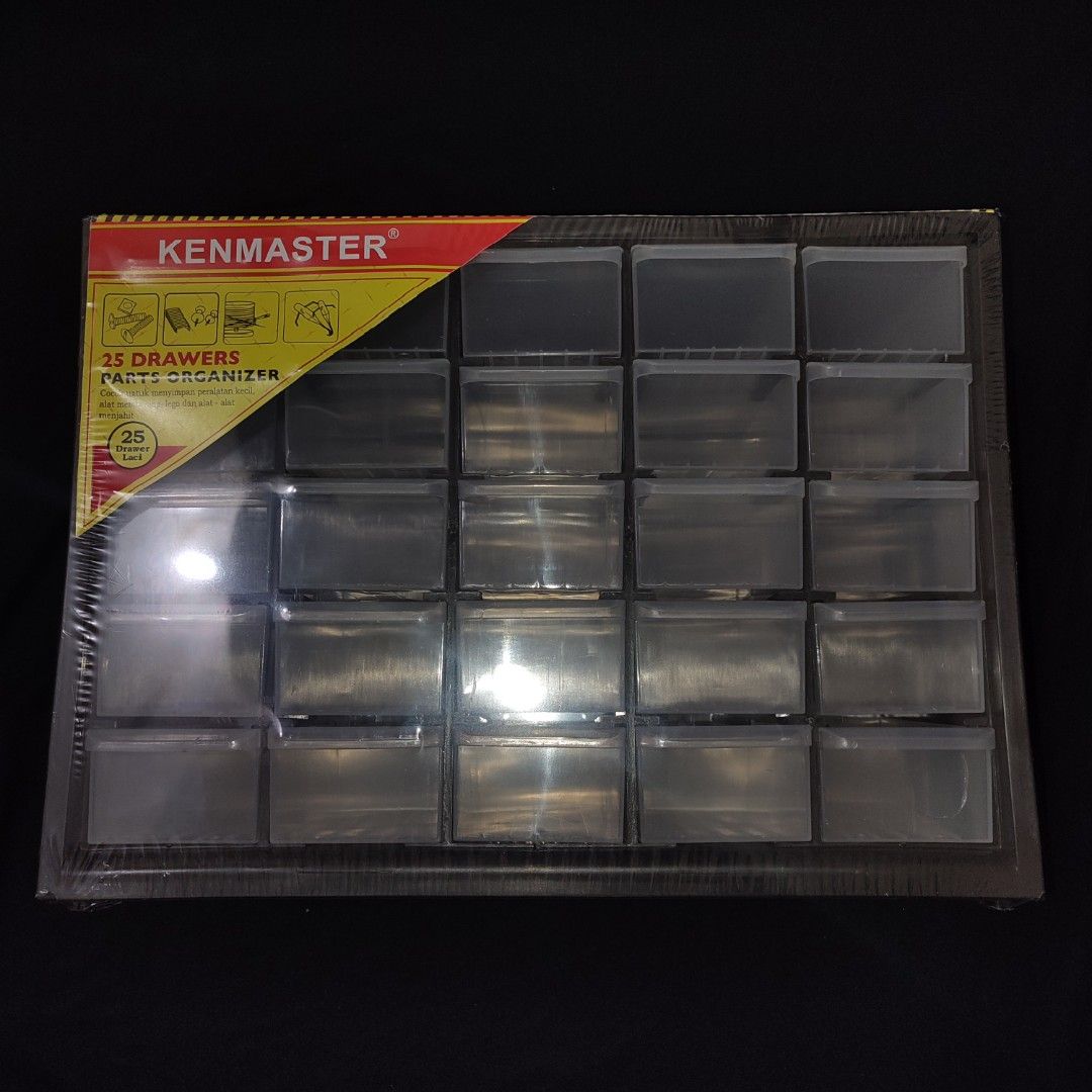 Rak Penyimpanan Kenmaster Perintilan Sekat Banyak Box Kotak, Kitchen & Appliances di Carousell