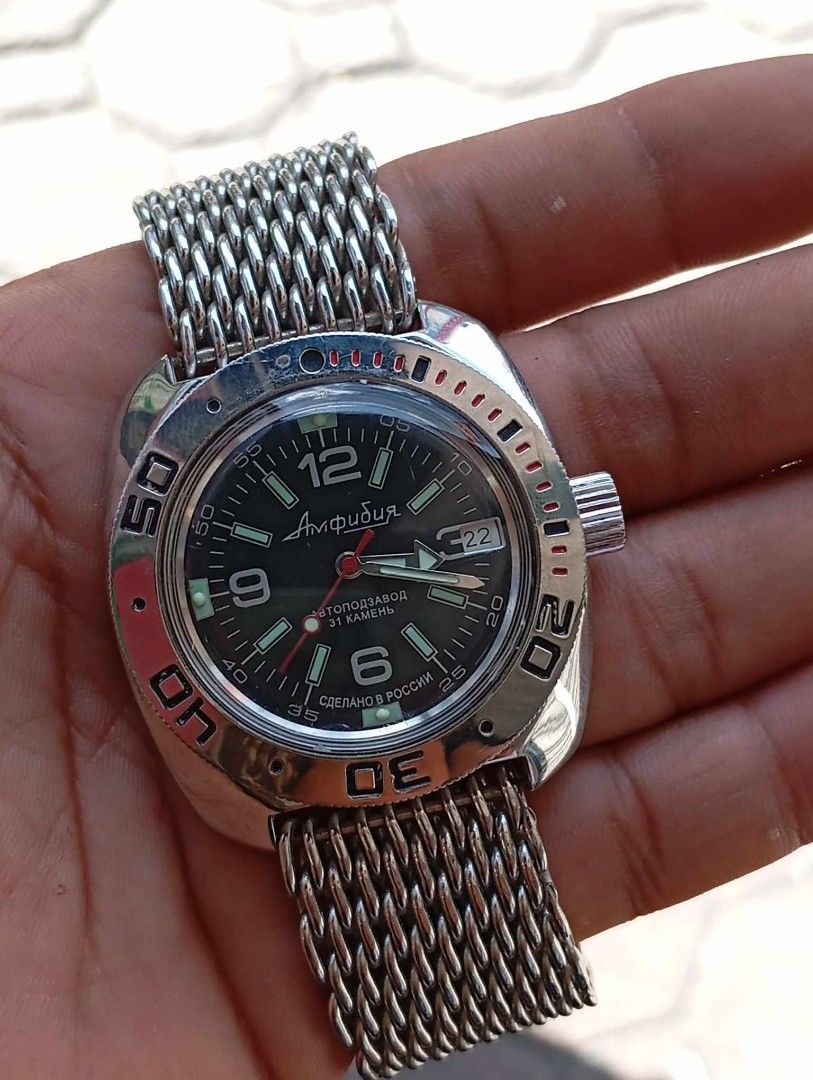 Rare VOSTOK AMPHIBIA (710640) - Automatic Watch, Men's Fashion, Watches ...