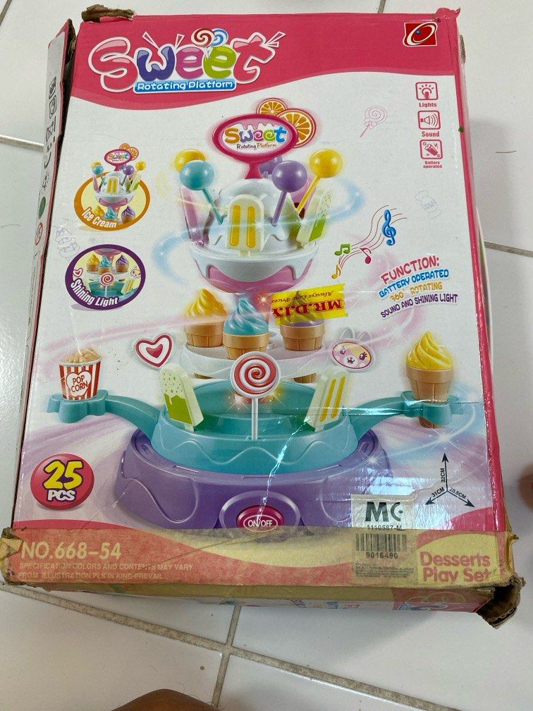 Rotating platform ice cream, Babies & Kids, Infant Playtime on Carousell