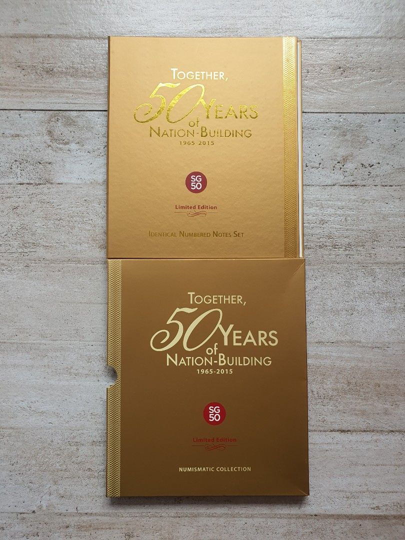 SG50 IDENTICAL SERIAL NUMBER COMMEMORATIVE SET WITH FOLDER, Hobbies ...