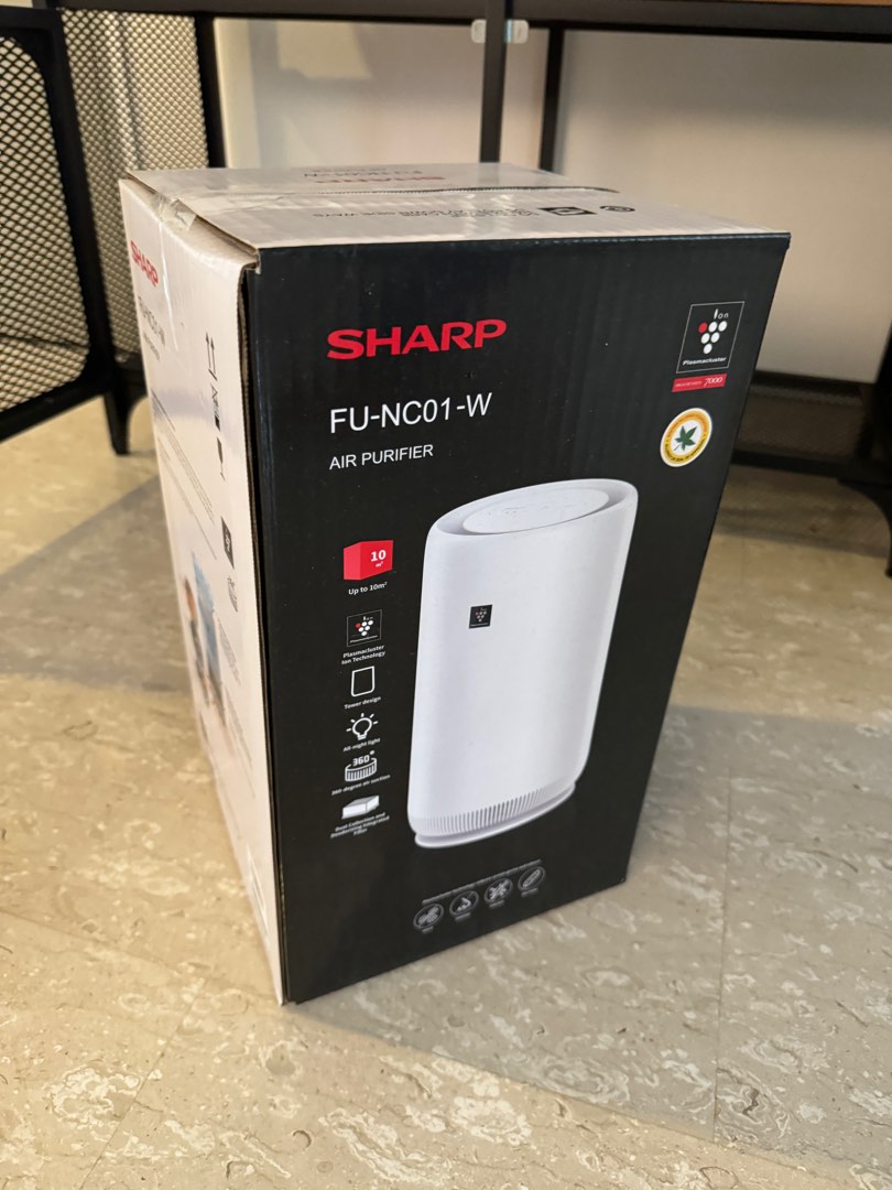 SHARP AIR PURIFIER FU-NC01-W (WHITE) FUNC01W, TV & Home Appliances, Air Purifiers ...