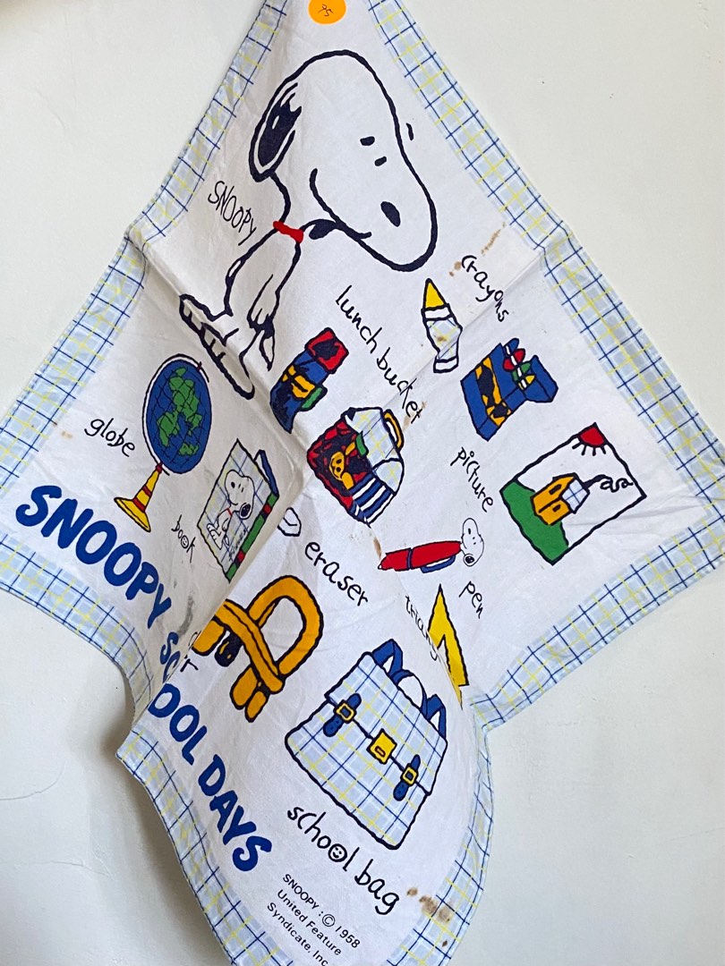 Snoopy Handkerchief, Toys & Collectibles, Lainnya di Carousell
