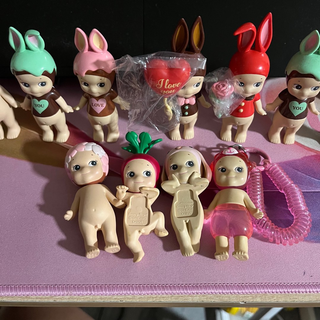 Sonny Angel Peach Bear x Lop Ear Hipper Set, Hobbies & Toys, Toys ...