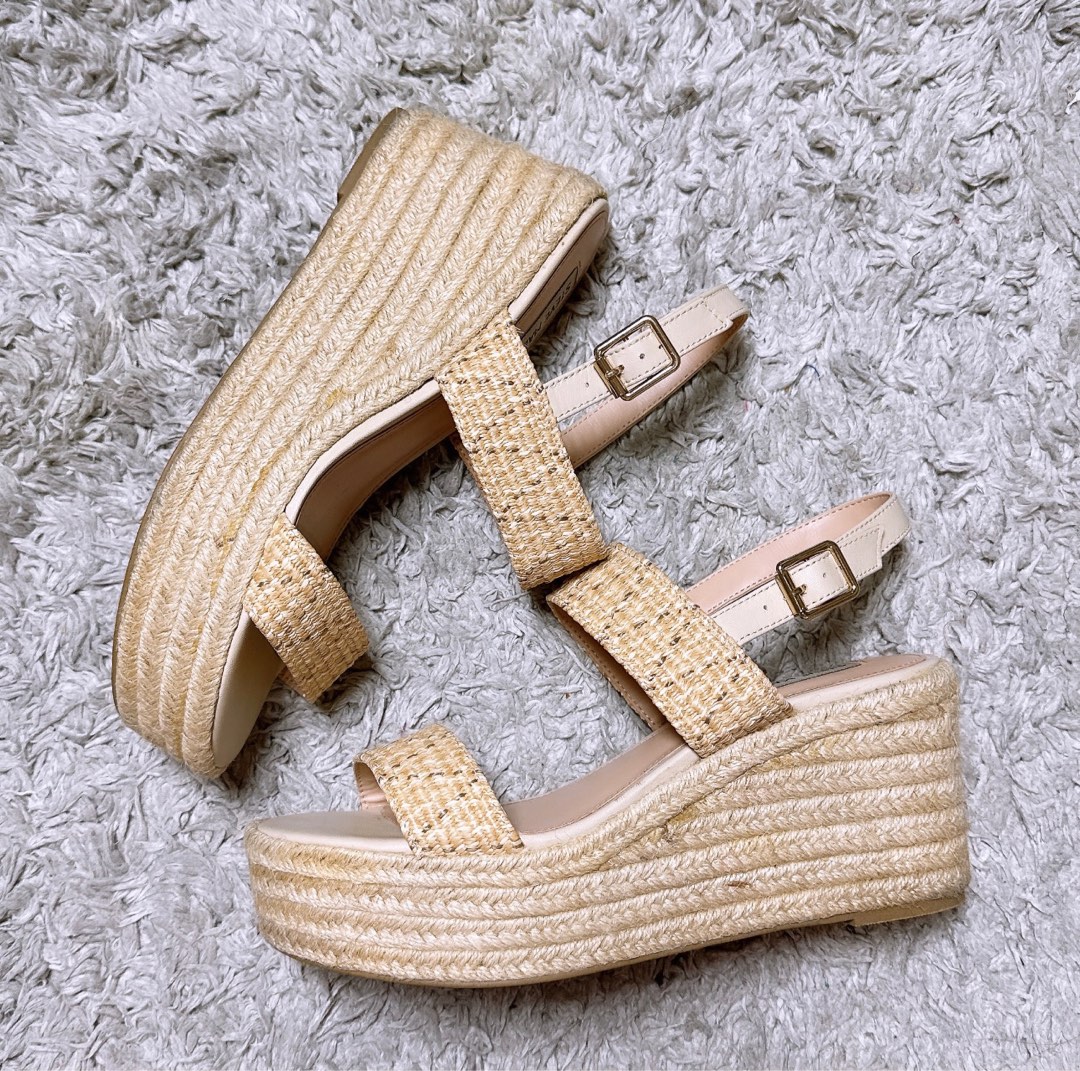 Steve Madden Rattan Wedge Heels, Women's Fashion, Footwear, Wedges on ...