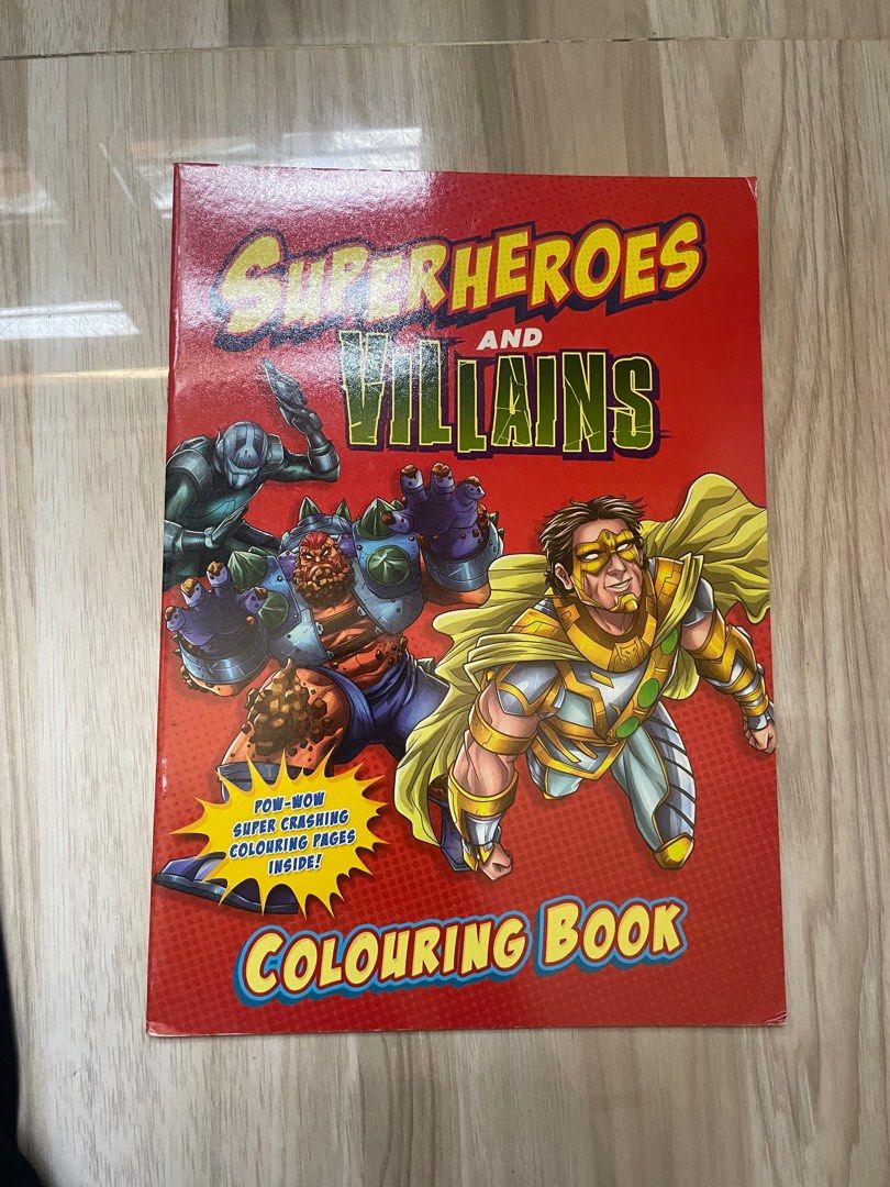 super villians coloring book pages