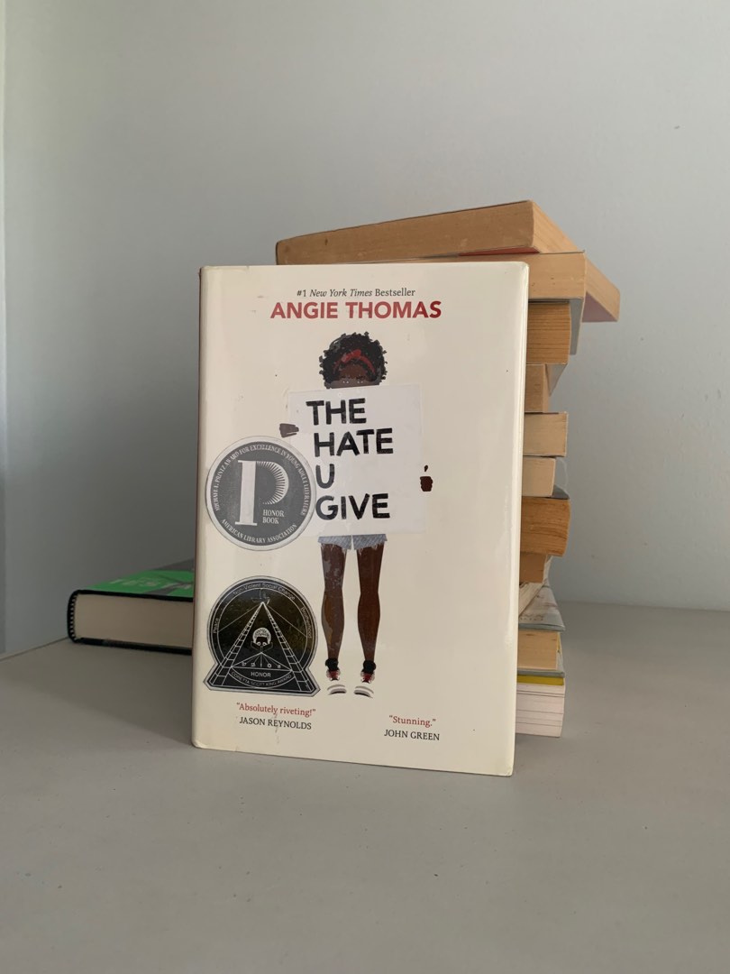 The Hate You Give by Angie Thomas hardbound cover, Hobbies & Toys ...