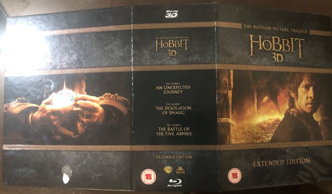 Original Blu-ray: The Hobbit Trilogy: Full 3D Extended Editions of all ...