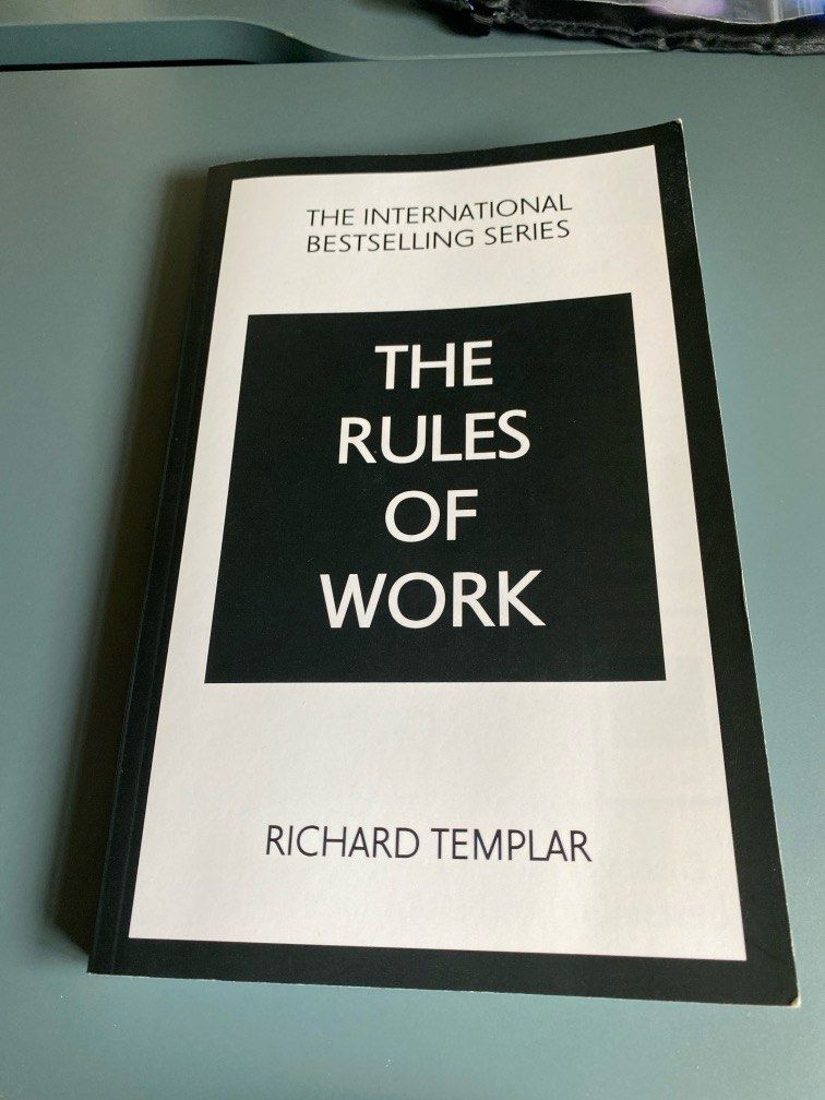 The rules of work by Richard Templer, Hobbies & Toys, Books & Magazines ...