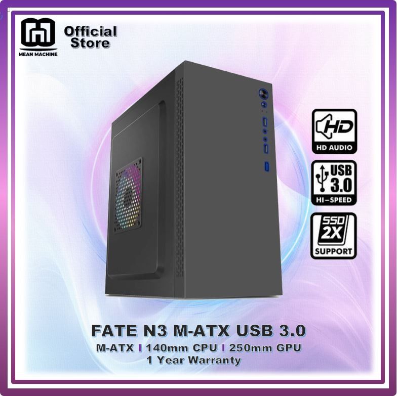 TINYTECH FATE N3 MATX Micro ATX Office Miniatere PC Casing with USB 3.0 ...