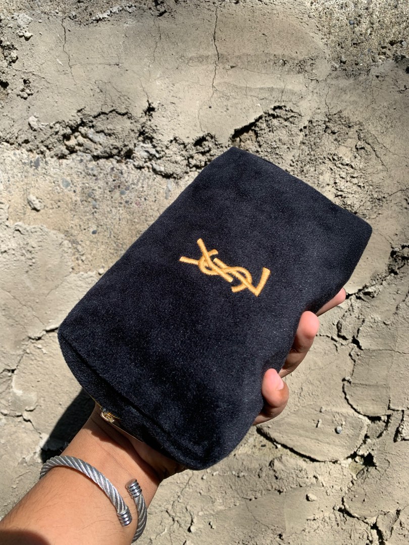 YSL VELVET POUCH, Luxury, Bags & Wallets on Carousell
