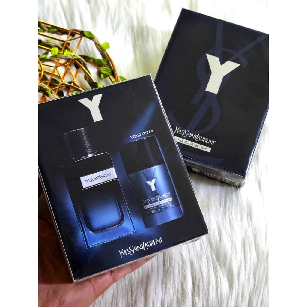 YSL Y Travel selection Setx2 100ml Edp+75g Deo Stick, Beauty & Personal ...