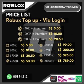 CHEAPEST ROBLOX ROBUX, Video Gaming, Gaming Accessories, In-Game ...