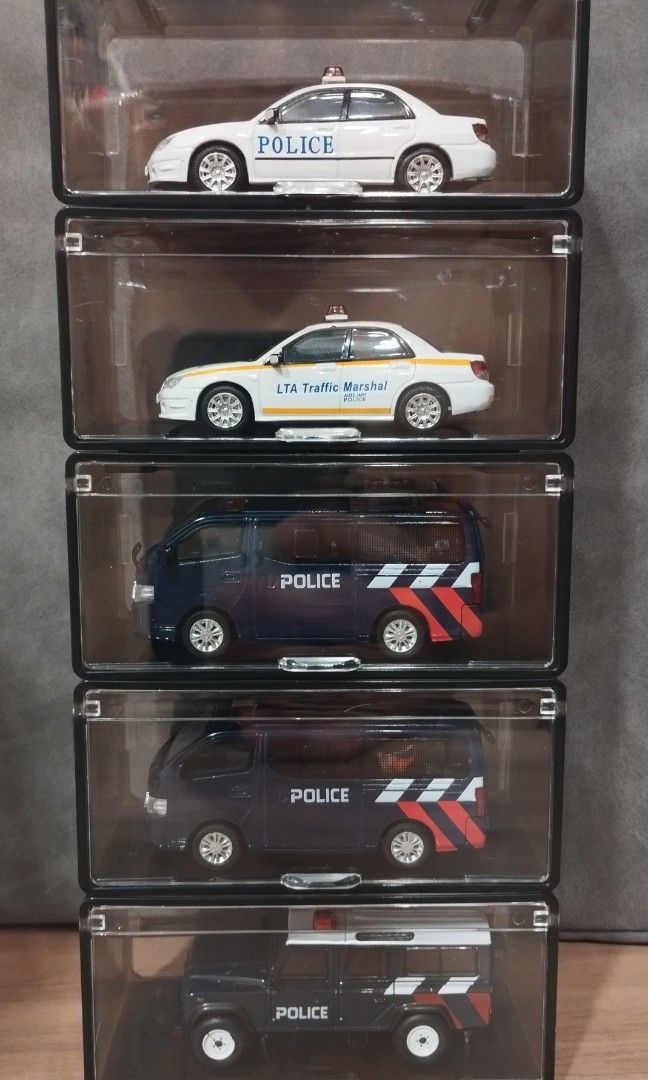 1/64 Set of 5 Stackable Acrylic Car Model Display Box (Mini GT, Tarmac ...