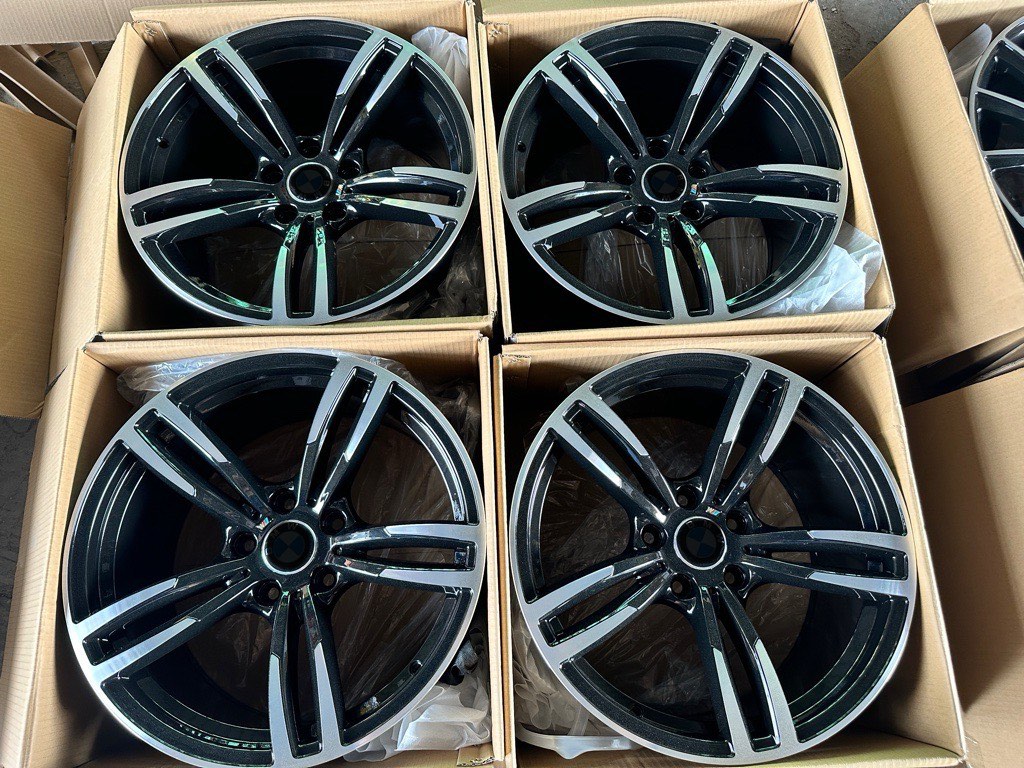 18” Mags code BK855 black polish 5Holes pcd 120 fit bmw, Car Parts ...