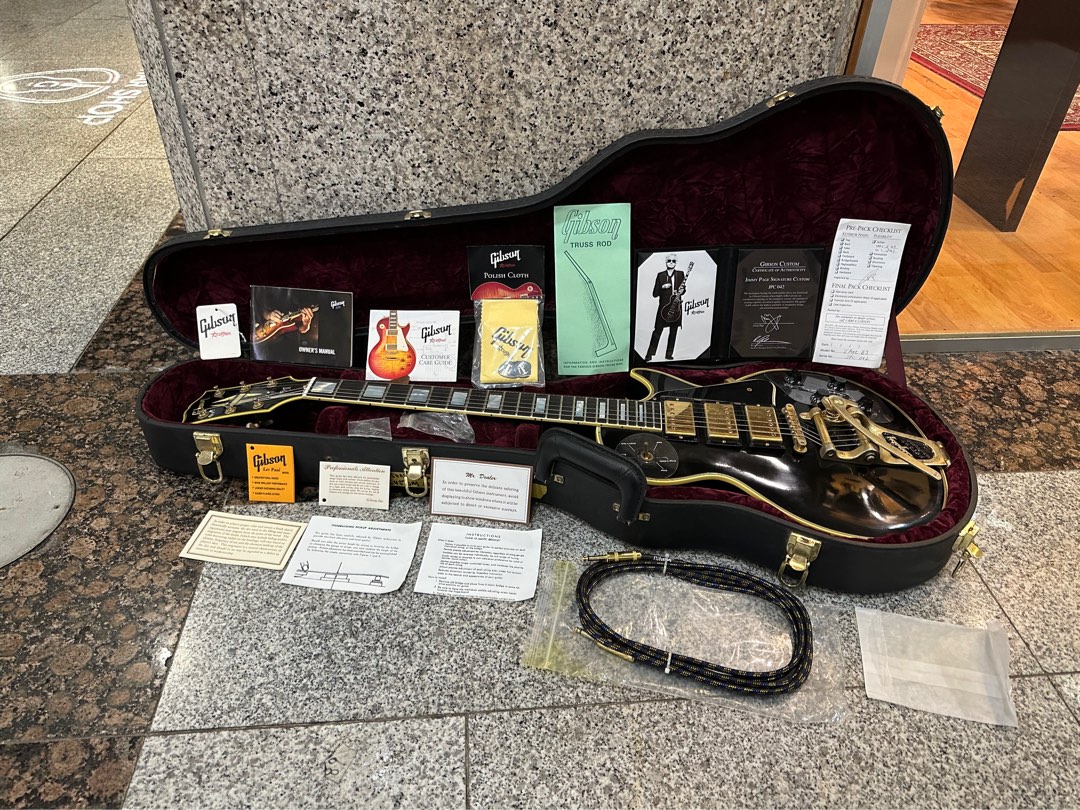 2008 Gibson Jimmy Page Signature Les Paul Custom VOS Black Beauty ...