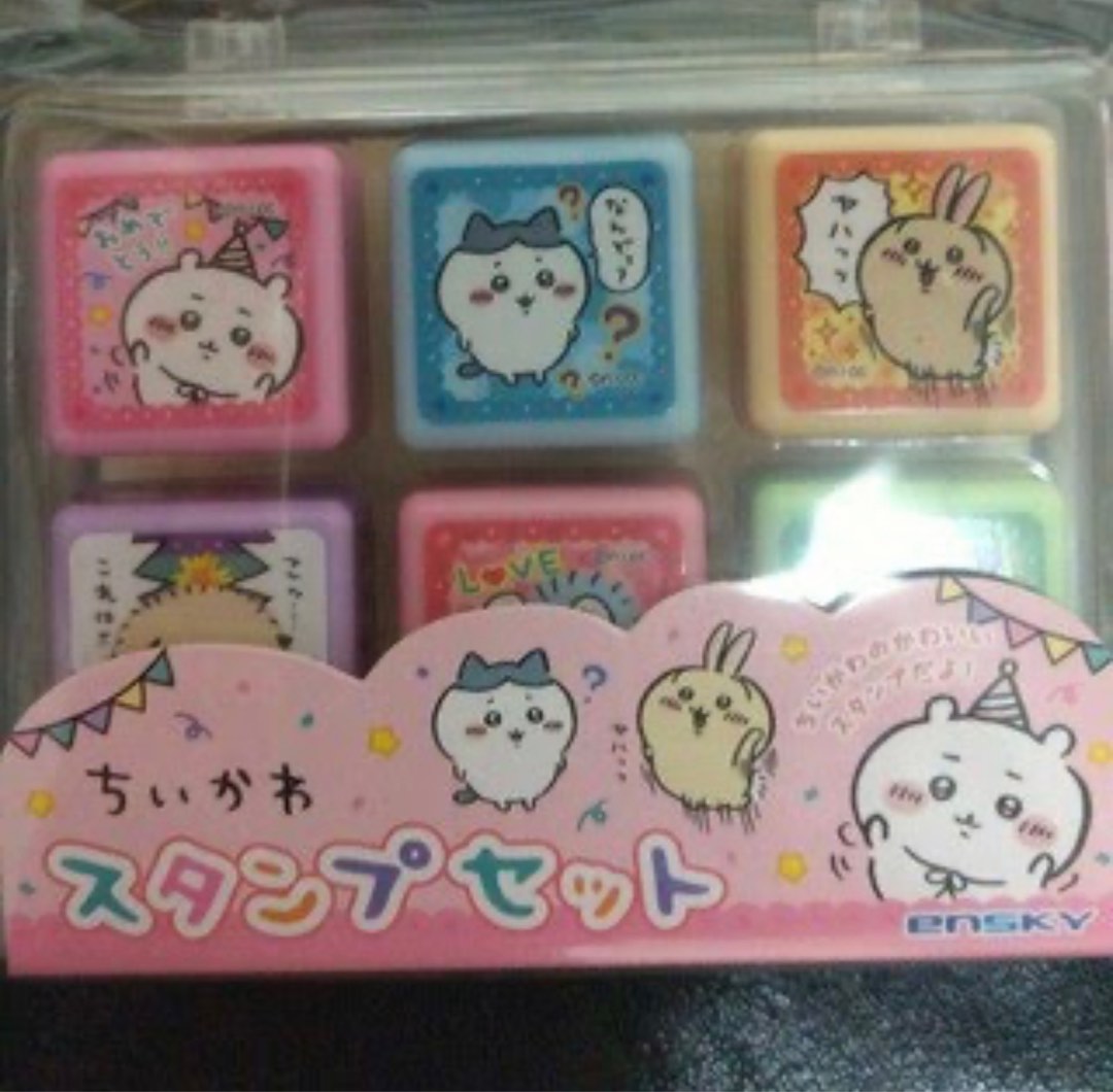 (現貨-20%off) 6個庒 ABS / 橡膠 約2.2x2.2cm set of 6pcs with clear storage box ...
