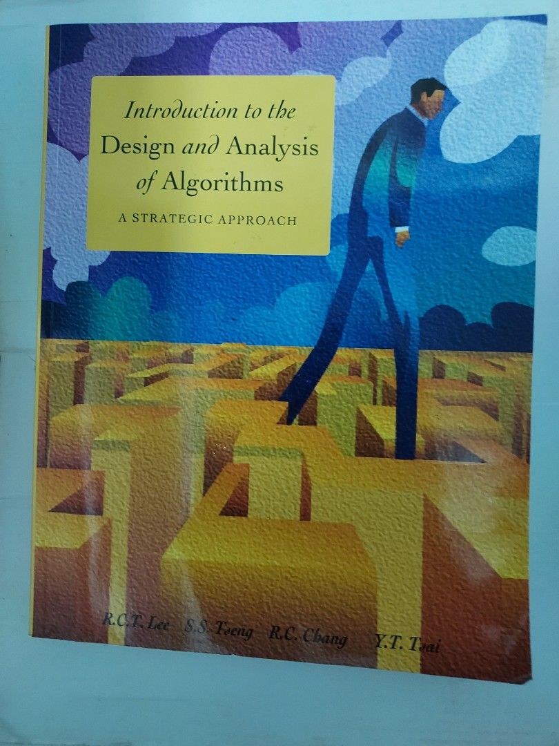 演算法Introduction to Design and Analysis of Algorithm, 書籍、休閒與玩具, 書本及雜誌 ...