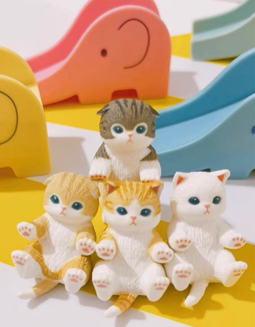 全套4款$70 Mofusand 鯊魚貓滑梯款盲盒－套4款, 興趣及遊戲, 玩具 & 遊戲類 - Carousell