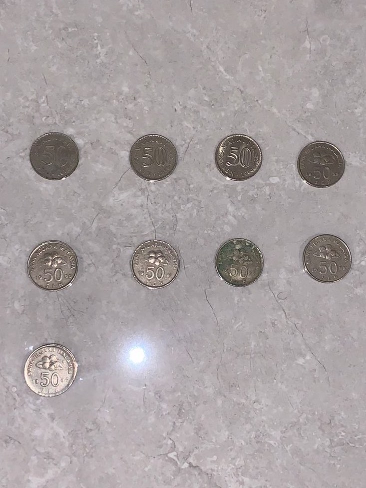 50 sen Syiling Coins from 1980-1990, Hobbies & Toys, Collectibles ...