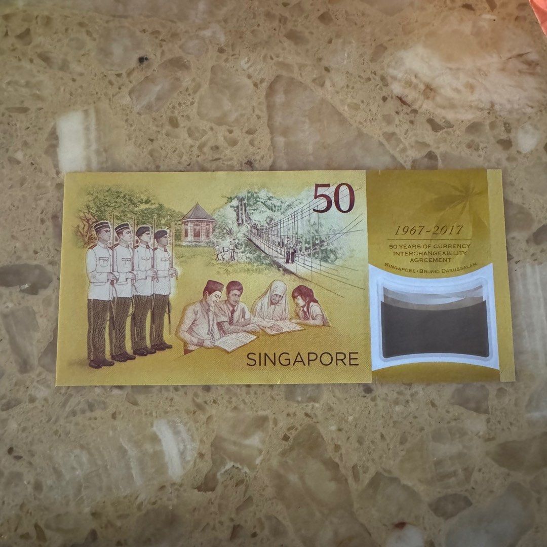 $50 Singapore x Brunei 50 years Commemorative Notes, Hobbies & Toys ...