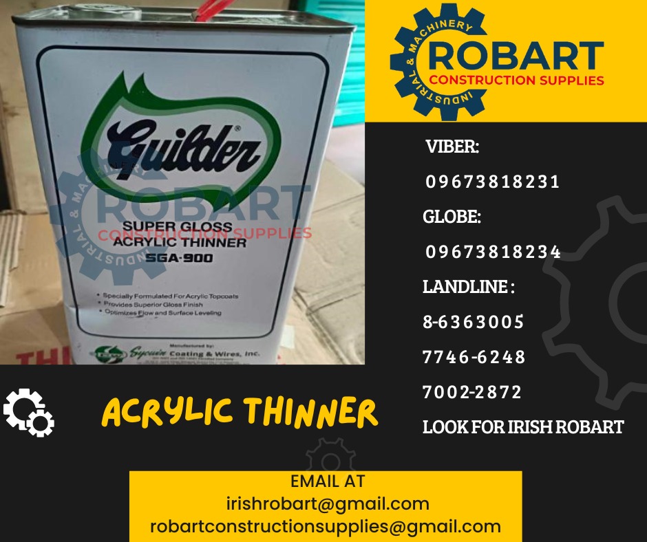 Acrylic Thinner, Commercial & Industrial, Construction Tools ...