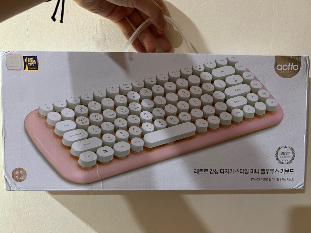 actto retro wireless keyboard BTK-03 bluetooth korea, Computers & Tech, Parts & Accessories ...