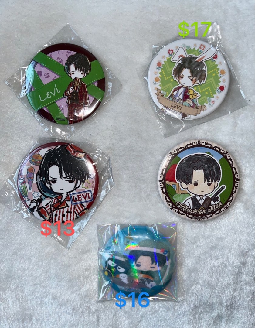 AOT Levi Badges (Graffiti ）, Hobbies & Toys, Memorabilia & Collectibles ...
