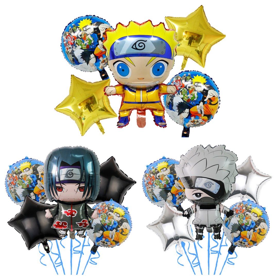 [Avail] Naruto Theme Foil Balloon Set (#Naruto #Kakashi #Sasuke ...