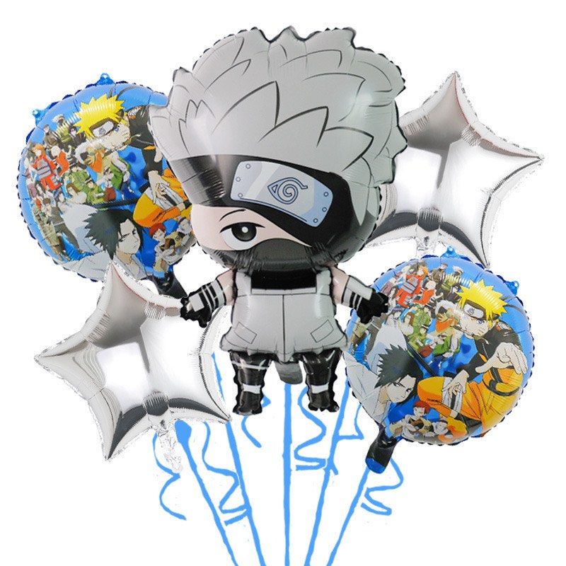 [Avail] Naruto Theme Foil Balloon Set (#Naruto #Kakashi #Sasuke ...