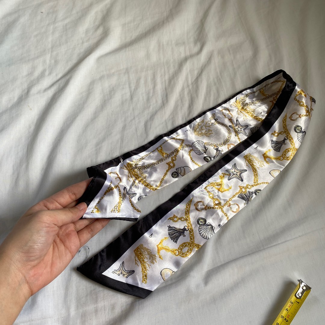 Bag/Hair Silk-Like Twilly, Women's Fashion, Jewelry & Organizers ...