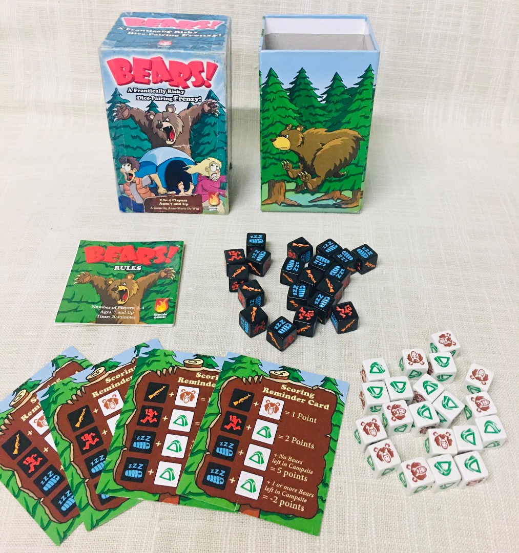 Bears! A Frantically Risky Dice-Pairing Frenzy, Hobbies & Toys, Toys ...