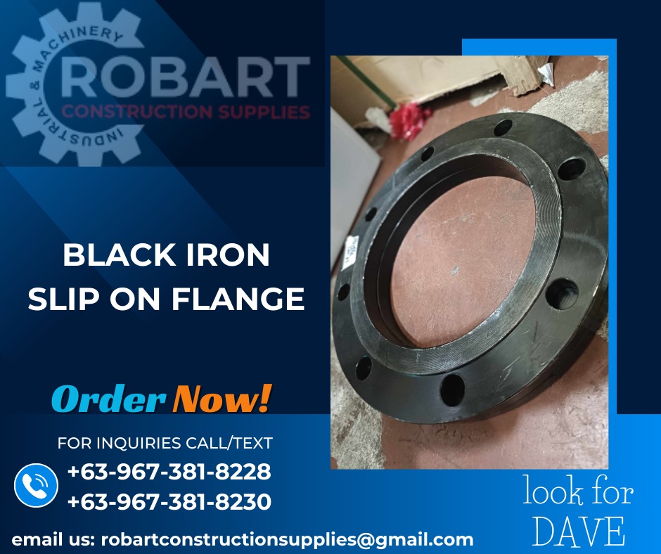 BLACK IRON SLIP ON FLANGE, Commercial & Industrial, Construction Tools ...
