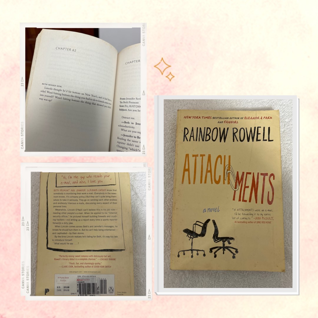 Book: Attachments by Rainbow Rowell, Hobbies & Toys, Books & Magazines ...