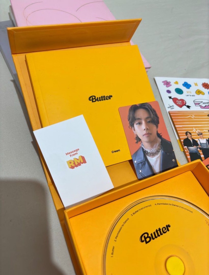 BTS Butter Cream Version with Complete Inclusions V Taehyung photocard ...