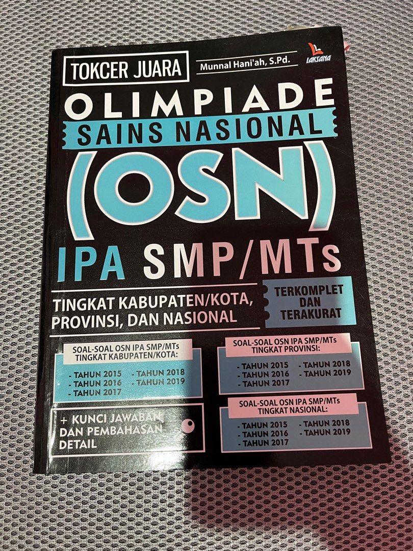 Buku OSN IPA SMP, Buku & Alat Tulis, Buku Pelajaran di Carousell