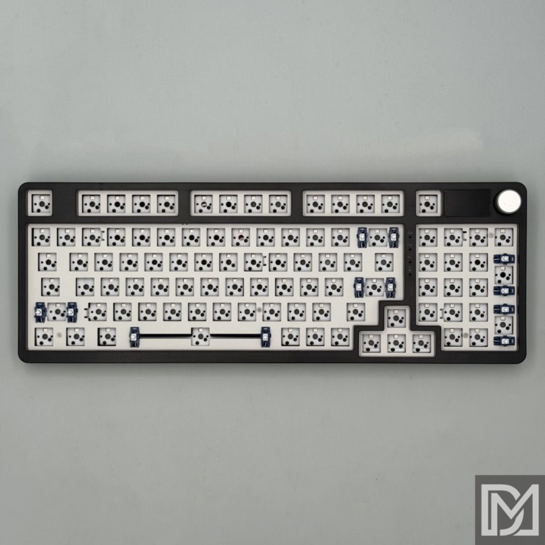 C98 Keyboard Kit with LCD Knob 98% Barebone Gasket Mount RGB 3 Modes ...