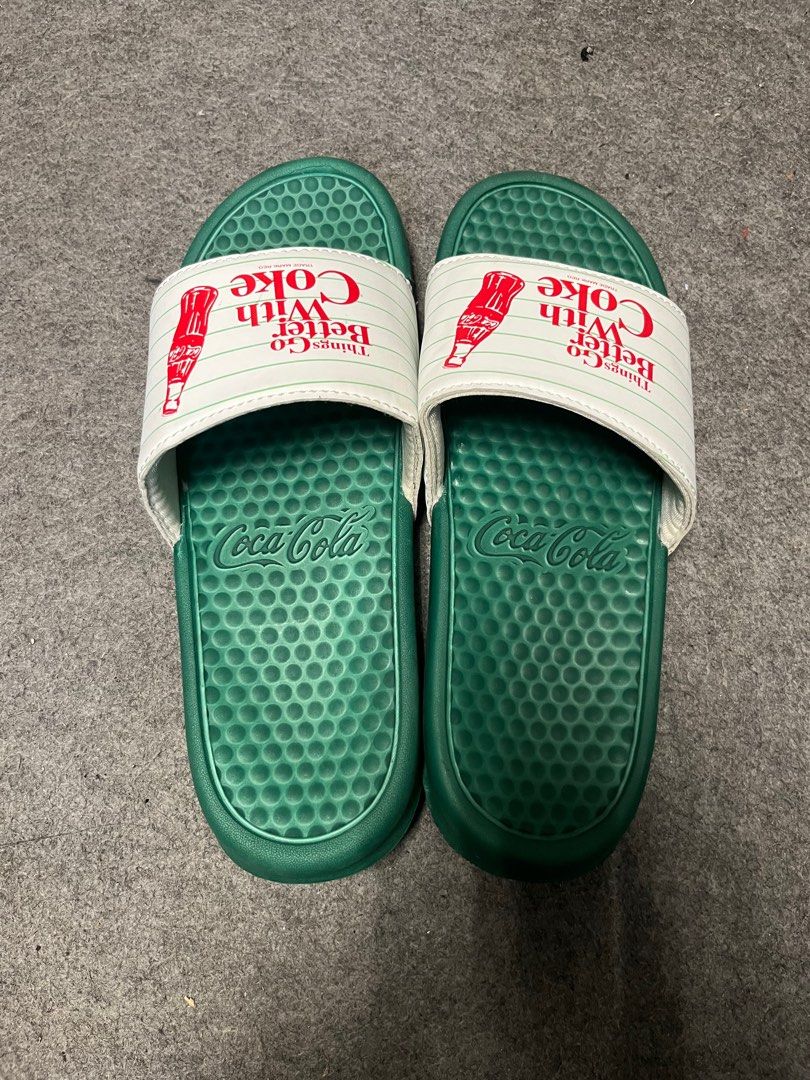 Coca-cola coke slide/slipper, Men's Fashion, Footwear, Flipflops and ...