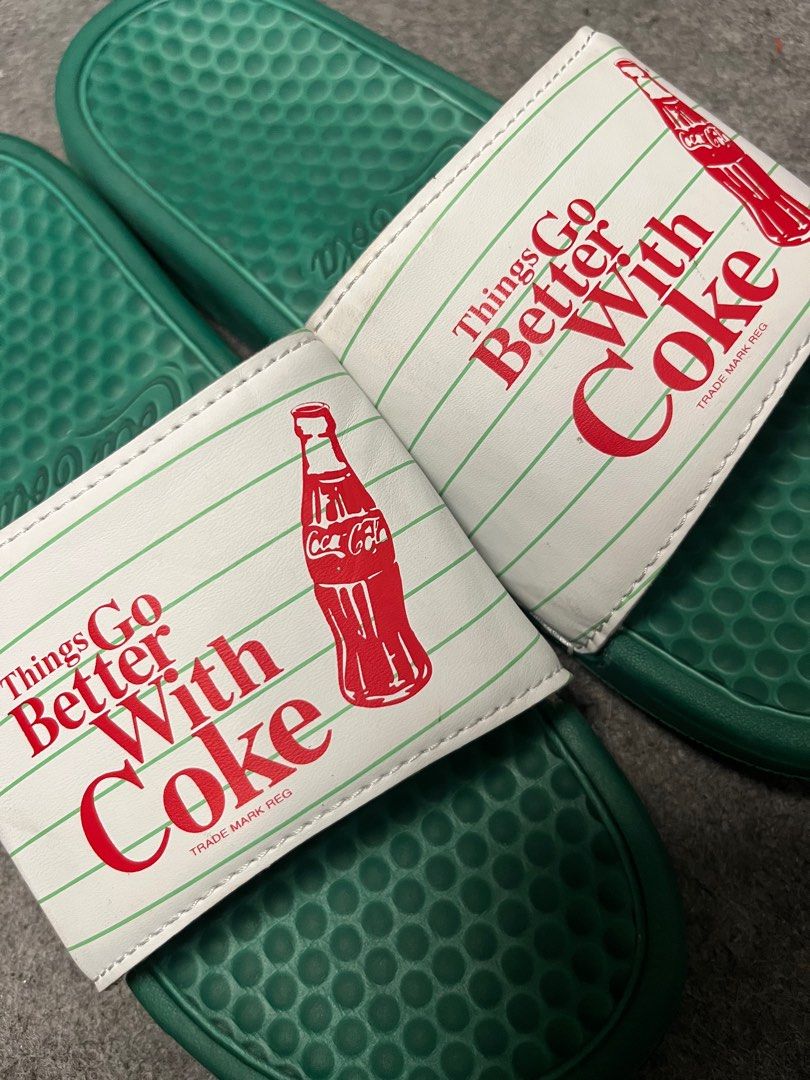 Coca-cola coke slide/slipper, Men's Fashion, Footwear, Flipflops and ...