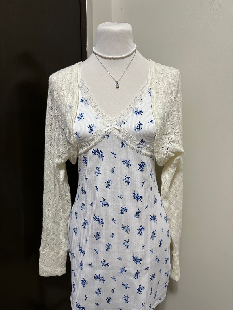 Cream Bolero Open Crop Cardigan, Women's Fashion, Coats, Jackets and ...