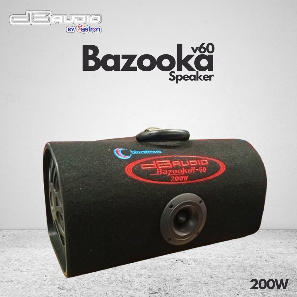 DBaudio Bazooka V60 200W 6"inch woofer Super Bass Bluetooth/USB/MicroSD ...