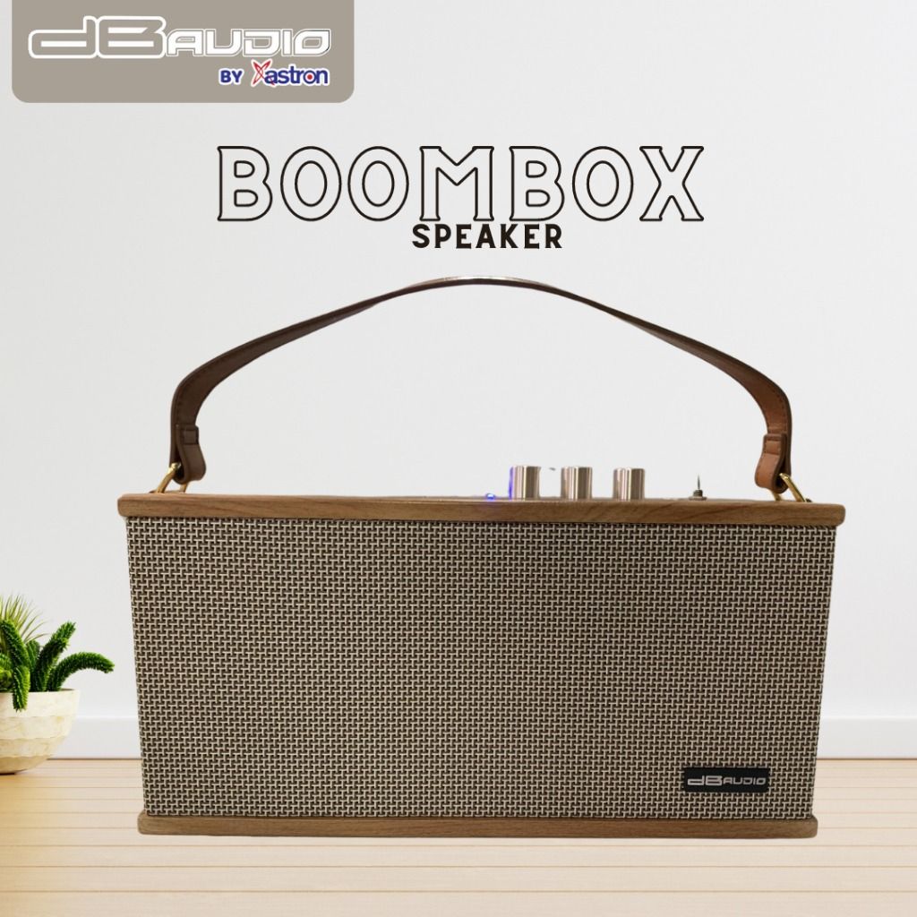 DBAudio Wireless Bluetooth Boombox Studio Aesthetic Wood Design With ...