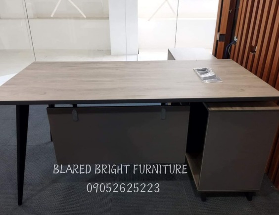 Executive Table : Majestic Table Laminated Wood with Modesty Panel ...