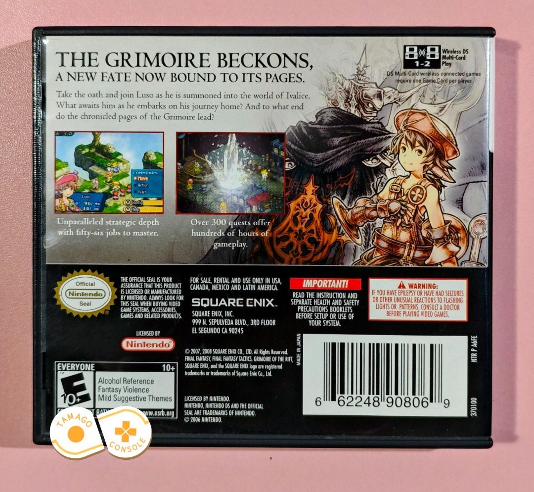 Final Fantasy Tactics A2 - [DS Game] [NTSC / ENGLISH Language], Video ...