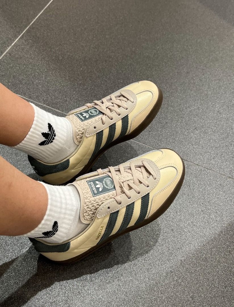 Gazelle Indoor Sand Strata Green, Women's Fashion, Footwear, Sneakers ...