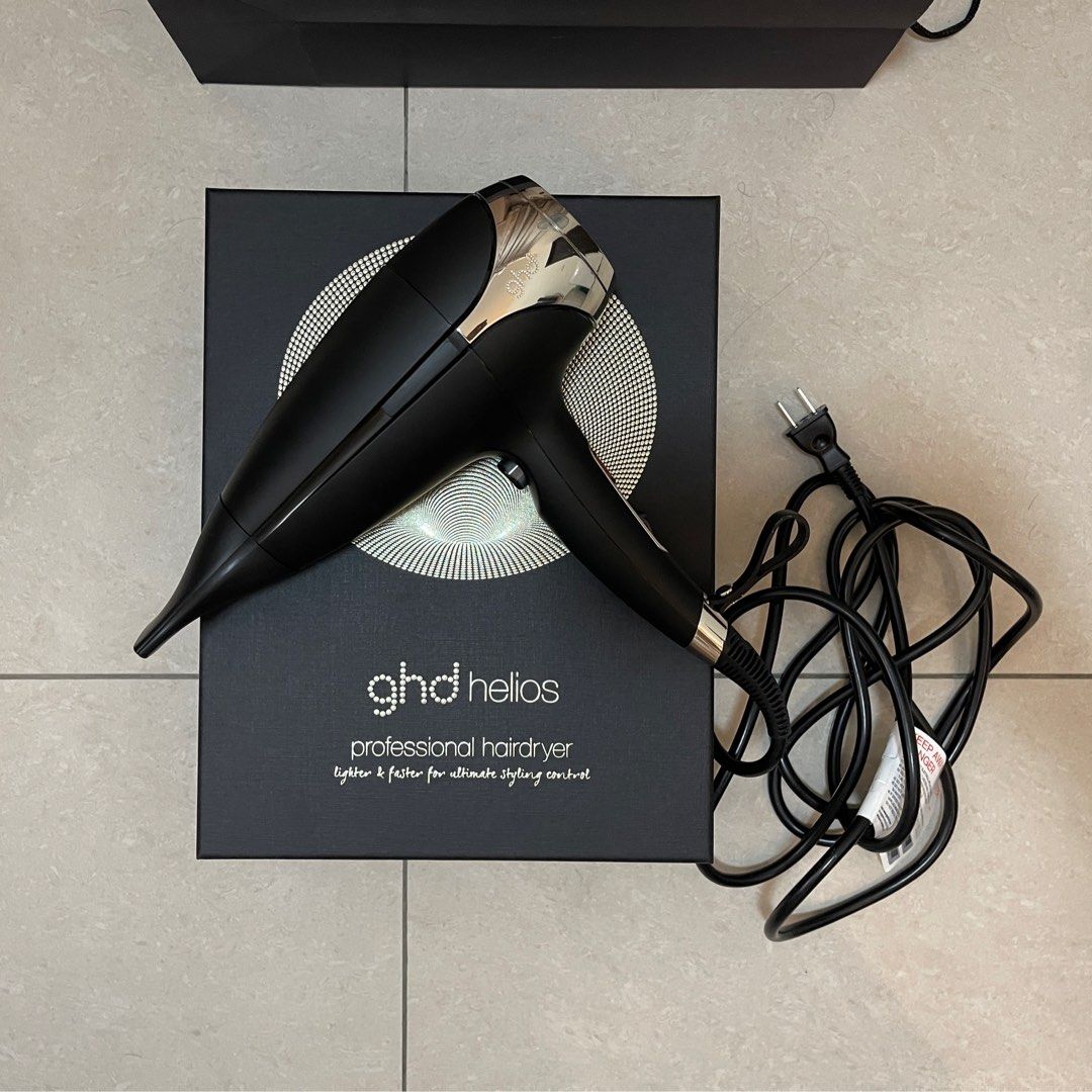 ghd Helios 專業級負離子吹風機 公司貨 極新 非air、Flight dyson可參考, 香水、美妝、保養, 美髮清潔與護理在旋轉拍賣