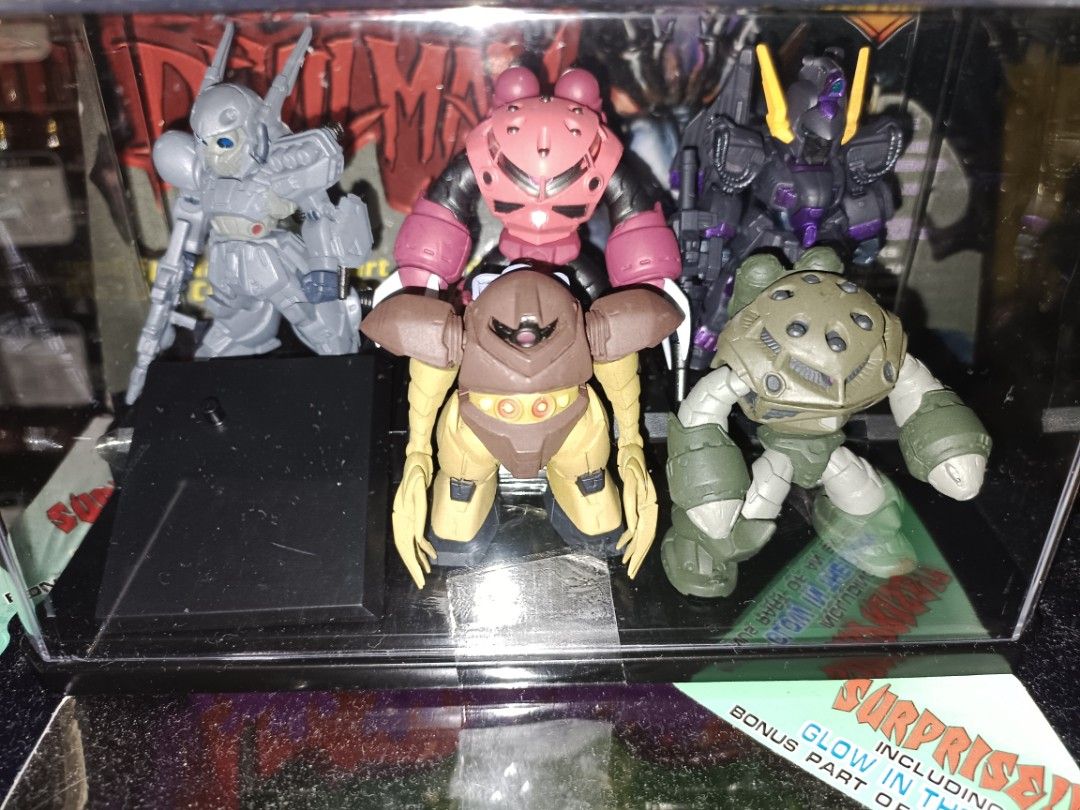 Gundam Converge Enemy Robot pak with plastic container, Hobbies & Toys ...