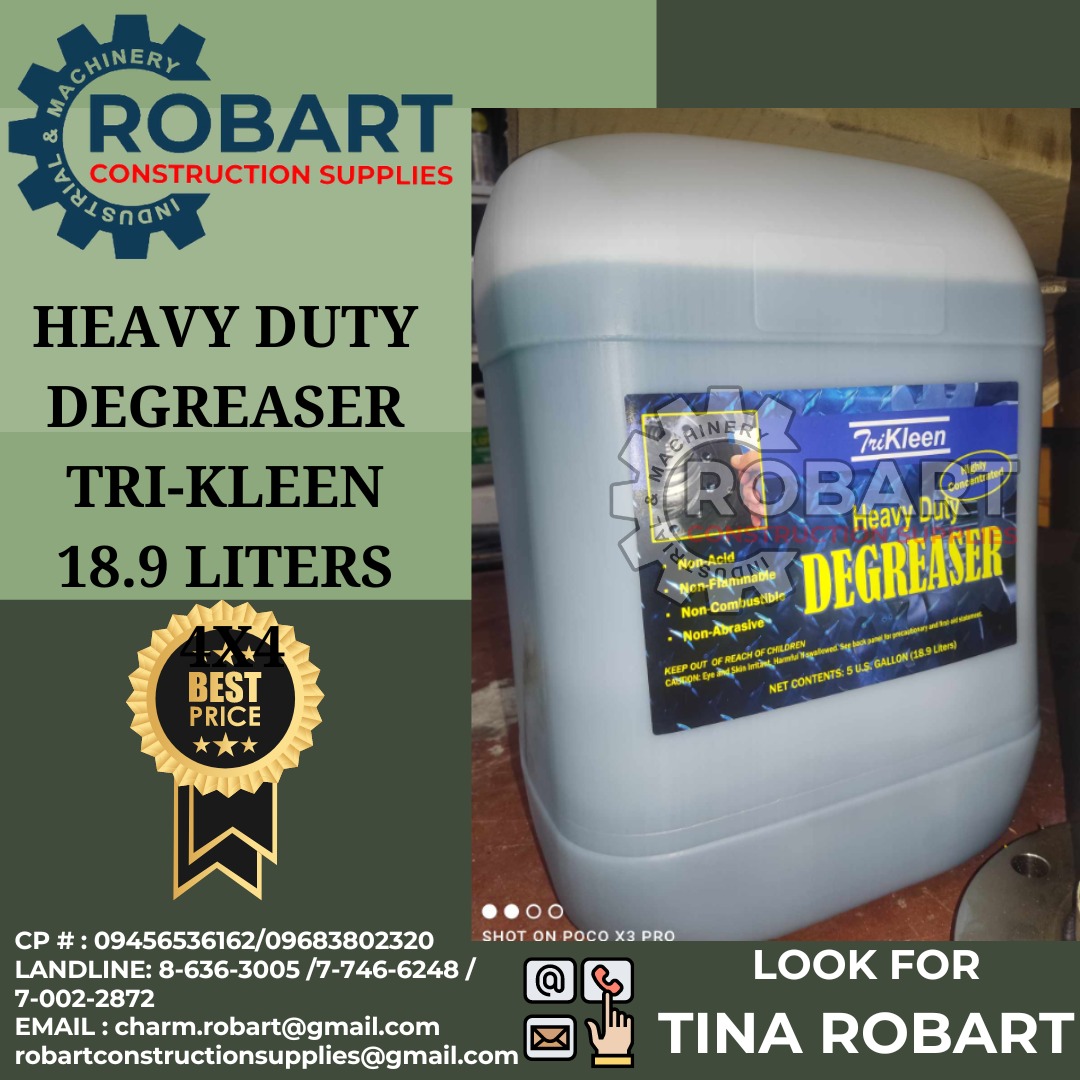 Heavy Duty Degreaser Tri-Kleen 18.9 Liters, Commercial & Industrial ...